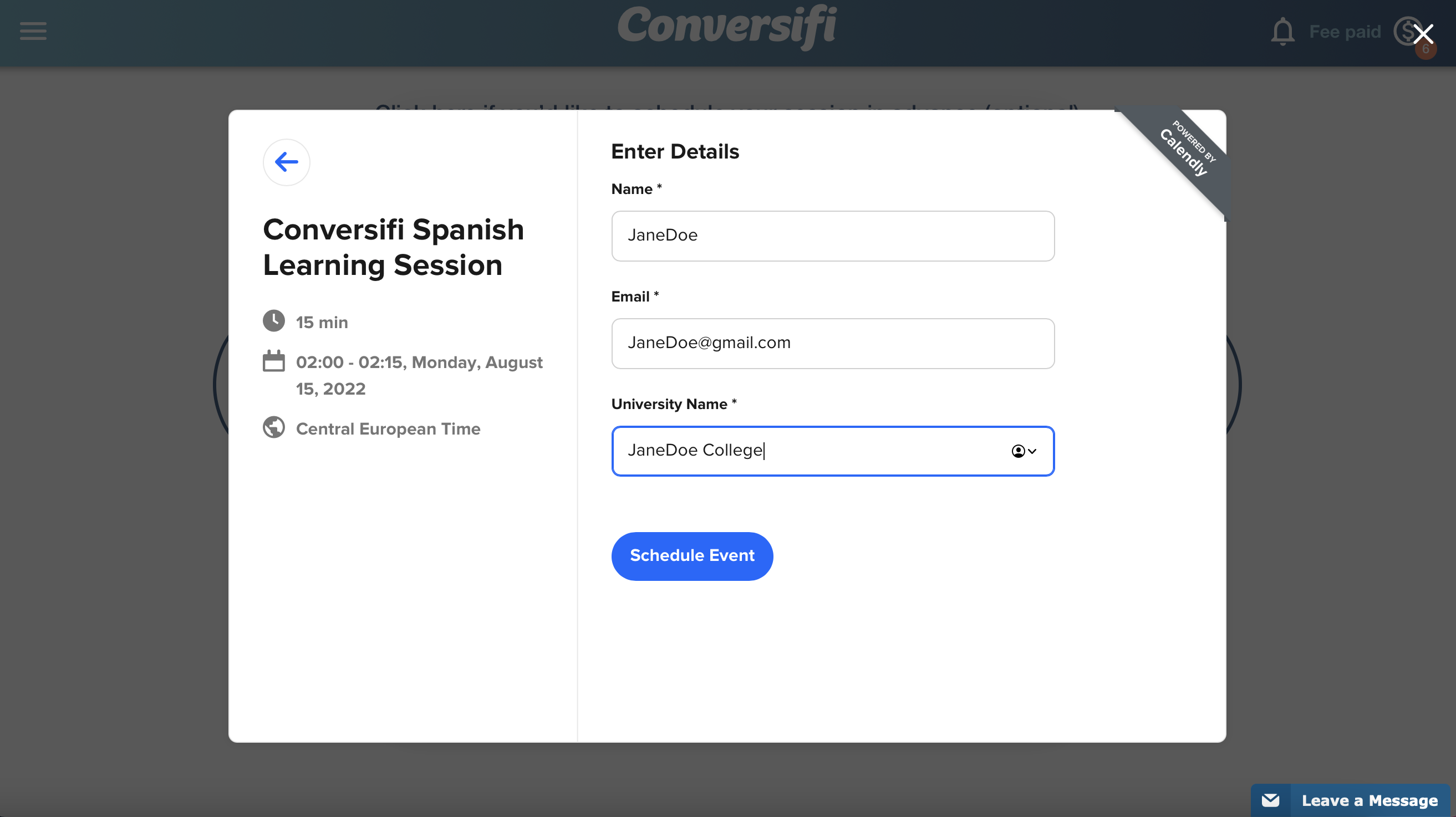 Comment programmer ma Session Conversifi – Conversifi (French)
